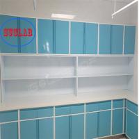 China Metal Type Full Steel Hospital Disposal Work Benches with Drawers Three Section Slider for sale