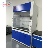 China Dark Blue Laboratory Fume Hood With Lower Noise Blower For Ventilation System for sale