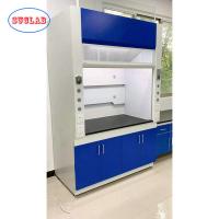 China Dark Blue Laboratory Fume Hood With Lower Noise Blower For Ventilation System for sale