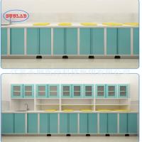 China Full Steel Wall Mounted Hospital Operation Room Disposal Cabinet Three Section Slider for sale