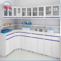 China Adjustable Hospital Storage Cabinet With Three Section Slider for sale