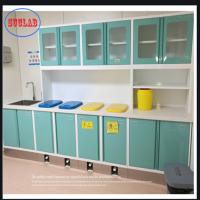 China 3000*600*850-900mm Hospital Medical Casework Manufacturers with Adjustable Shelves for sale