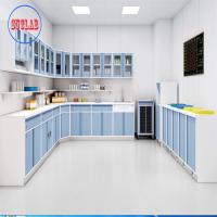 China 3000*600*850-900mm Hospital Medical Casework Manufacturers with Adjustable Shelves for sale