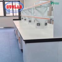 China Integrated Steel Chemistry Lab Furniture With Cabinets Modern Design Easy Installation / Storage Function for sale