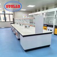 China Modern Chemistry Lab Bench Factories With Customizable Colors Adjustable Glass Shelf Materials for sale