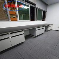 China Excellent Customer Service Chemistry Lab Workbench Wood Lab Casework With Some Assembly Required for sale