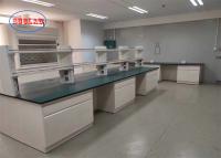 China Steel Chemistry Lab Bench Laboratory Furniture Hong Kong With Multi Functional Splash Proof Socket And Brass Faucet for sale