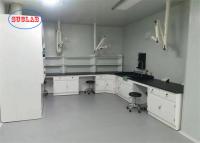 China Steel Chemistry Lab Bench Laboratory Furniture Hong Kong With Multi Functional Splash Proof Socket And Brass Faucet for sale