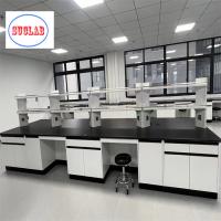 China Chemistry Lab Workbench Laboratory Casework Hong Kong With Phenolic Resin Worktop Multiple Cabinets for sale
