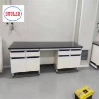 China Steel / Wood / PP Chemistry Lab Workbench Malaysia Safety Phenolic Resin Worktop Excellent Customer Service for sale
