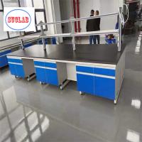 China Safety Steel Chemistry Lab Workbench	Laboratory Casework Malaysia With Phenolic Resin Worktop for sale