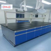China Safety Steel Chemistry Lab Workbench	Laboratory Casework Malaysia With Phenolic Resin Worktop for sale