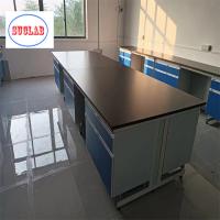 China Steel Wood Chemistry Lab Workbench Laboratory Furniture Malaysia DTC105 DEG Hinges Fire Resistant For Safety Operations for sale