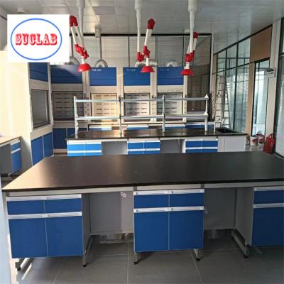 China Fire Resistant  Chemistry Lab Workbench Laboratory Bench Malaysia With Chemical Resistant Surface for sale