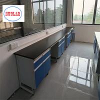China Chemistry Lab Workbench Malaysia Fire Resistant Steel Laminate DTC105 DEG Hinges Phenolic Resin Top for sale