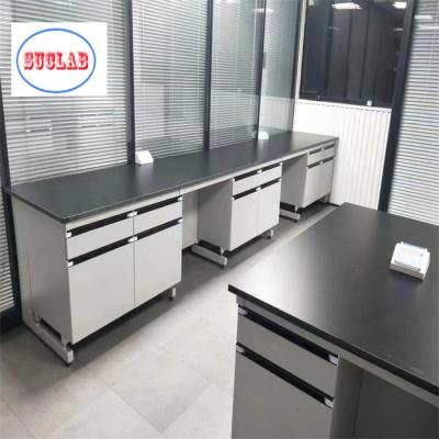China Chemical Resistant Laminate Chemistry Lab Workbench Work Surface Wood Lab Casework With Safety Features for sale