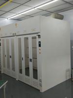 China Gray White Laboratory Walk In Fume Hood With Glass Doors For Ventilation Equipment for sale