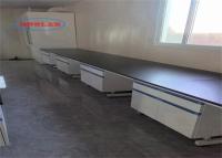 China Chemical Resistant Chemistry Lab Workbench Laboratory Work Benches With Multiple Cabinets for sale