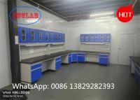 China Multi Cabinet Chemistry Lab Workbench Laboratory Furnitures Manufacturers with Chemical Resistant Construction for sale
