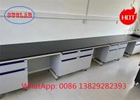 China Chemical Resistance Laminate Laboratory Workbench Manufacturer with C Frame Design and Exceptional Customer Service for sale