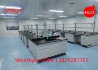 China Phenolic or Epoxy Resin Chemistry Lab Workbenches with  Cabinets and C Frames for sale