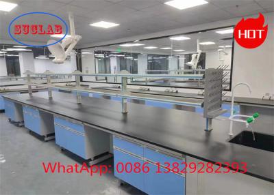 China Fire resistant Chemical resistant Laminate Lab Work Bench Manufacturer with DTC105 DEG Hinges for sale