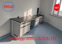 China Multiple Cabinet Stainless Steel Wood Chemistry Lab Workbench Manufacturer With Fire / Chemical Resistance for sale