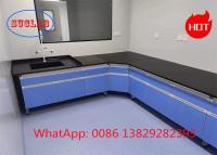 China Wood Chemistry Lab Workbenches with Storage And  Fire resistant Chemical resistant Multiple Cabinets for sale