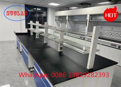 China C frame Chemical Resistant Lab Benches Price for High Performance Workstations with Safety Hinges for sale