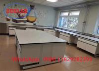 China Fire Restant Multiple Cabinets Steel Wood Laboratory Benches with Cabinets Manufacturers for sale