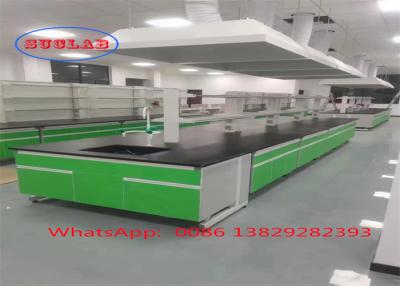 China Durable Steel  Wood Chemistry Lab Workbenches Laboratory Furniture Price with Chemical Resistant Phenolic Countertops for sale
