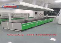 China Well Equipped Laboratory Work Benches Design  with Multiple Cabinets Ensure Maximum Safety for sale
