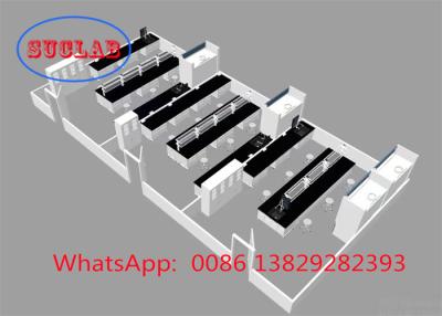 China Customizable Fire Resistant Chemistry Lab Benches with Multi Cabinets and Excellent Customer Service for sale