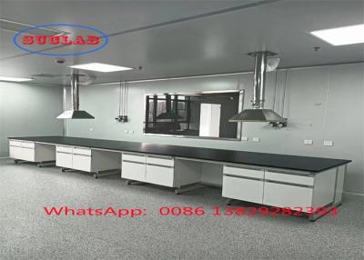 China Customizable Safety Chemistry Lab Workbench with Cabinets and Fire Resistant Structure for sale