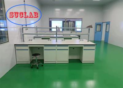 China Customizable Chemistry Lab Bench with Splash-proof Box and Safeguard Cover for sale
