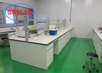 China All Steel Lab Workbench Hong Kong with DTC Rail Reagent Racks and Adjustable Glass Shelves for sale