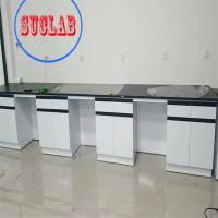 China Rectangular Chemistry Modular Lab Bench Price with Customizable Dimension L*1500/750 W *800/850mm H Epoxy Resin Sink for sale