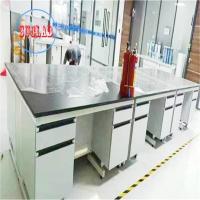 China Chemistry Lab Workbench & Chemical Laboratory Bench Suppliers  with Chemical-resistant Laminate Work Surface Multiple Cabinets and Wood Materials for sale