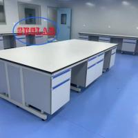China Some Assembly Required Wood Chemistry Lab Workbench Suppliers with C-Frame Frame and Wood Materials for sale