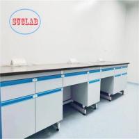 China Blue Chemical-resistant Laminate Work Surface for Chemistry Lab Workbench Chemical Laboratory Furnitures Manufacturer for sale