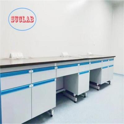 China Blue Chemical-resistant Laminate Work Surface for Chemistry Lab Workbench Chemical Laboratory Furnitures Manufacturer for sale