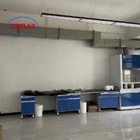 China Excellent Customer Service Multiple Cabinets and Wood Materials Chemistry Lab Workbench Solution for Advanced Laboratory Work for sale