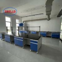 China Wooden Lab Workbench with Shelves Made in for a Functional and Well-Designed Workspace for sale