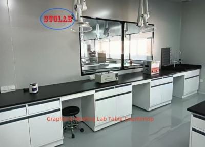 China Adjustable Glass Shelf Chemistry Lab Benches  Heating Laboratory Workstation with 12mm Thick Frame and DTC 16-INCH THREE SECTION SILENT RAIL for sale