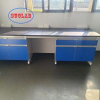 China Rectangular Chemistry Lab Bench Factories for Hospital Steel Wood/304 Stainless Steel/Customized Design for sale