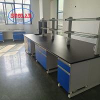 China Yellow Chemistry Lab Bench Makers for Customizable Dimensions L*1500/750 W *800 /850mm H and Lab Performance for sale
