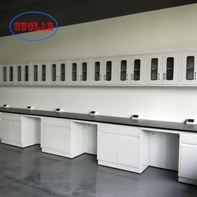 China Anti Chemical Acid Alkali Chemistry School  Lab Furniture Bench Solutions With Bearing 500kg for sale