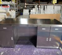 China Custom Stainless Steel Lab Bench Factories As Drawing and Efficiency for Hospital & Food IndustryI for sale