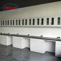 China Steel Materials Used in Our C-Frame Chemistry Lab Workbench Laboratory Benches and Cabinets Manufacturer for sale