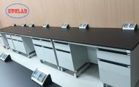 China Custom Chemistry Laboratory Bench with Epoxy Resin  Countertops and Customizable Dimension L*1500/750 W *800 /850mm H for sale